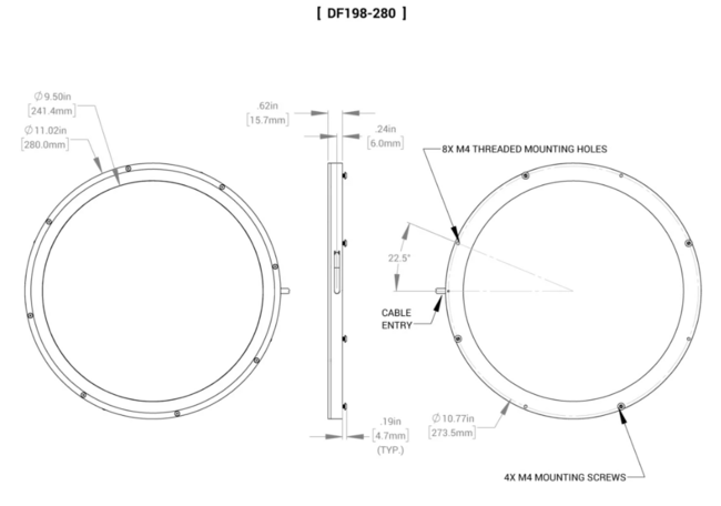 Advanced Illumination - DF198 Series MicroBrite™ Diffuse Ring Light ...