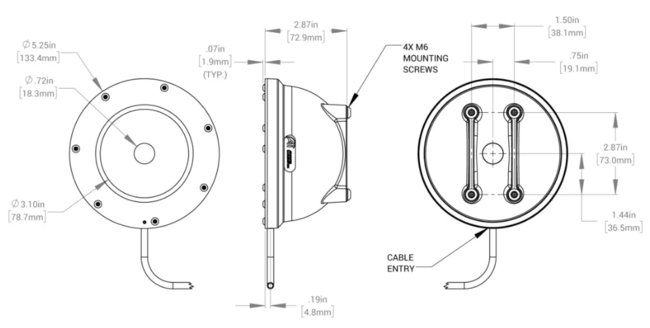 Advanced Illumination - DL194 Small Dome Light | PSI Solutions, Inc.